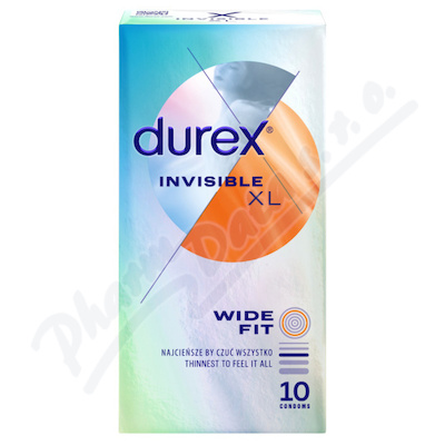 DUREX Invisible XL prezevativ 10ks | Lékárny IPC